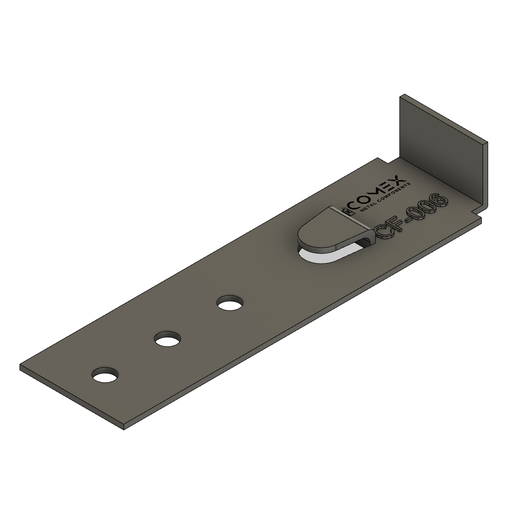 18-Gauge Custom Metal Component Base Clip Anchor